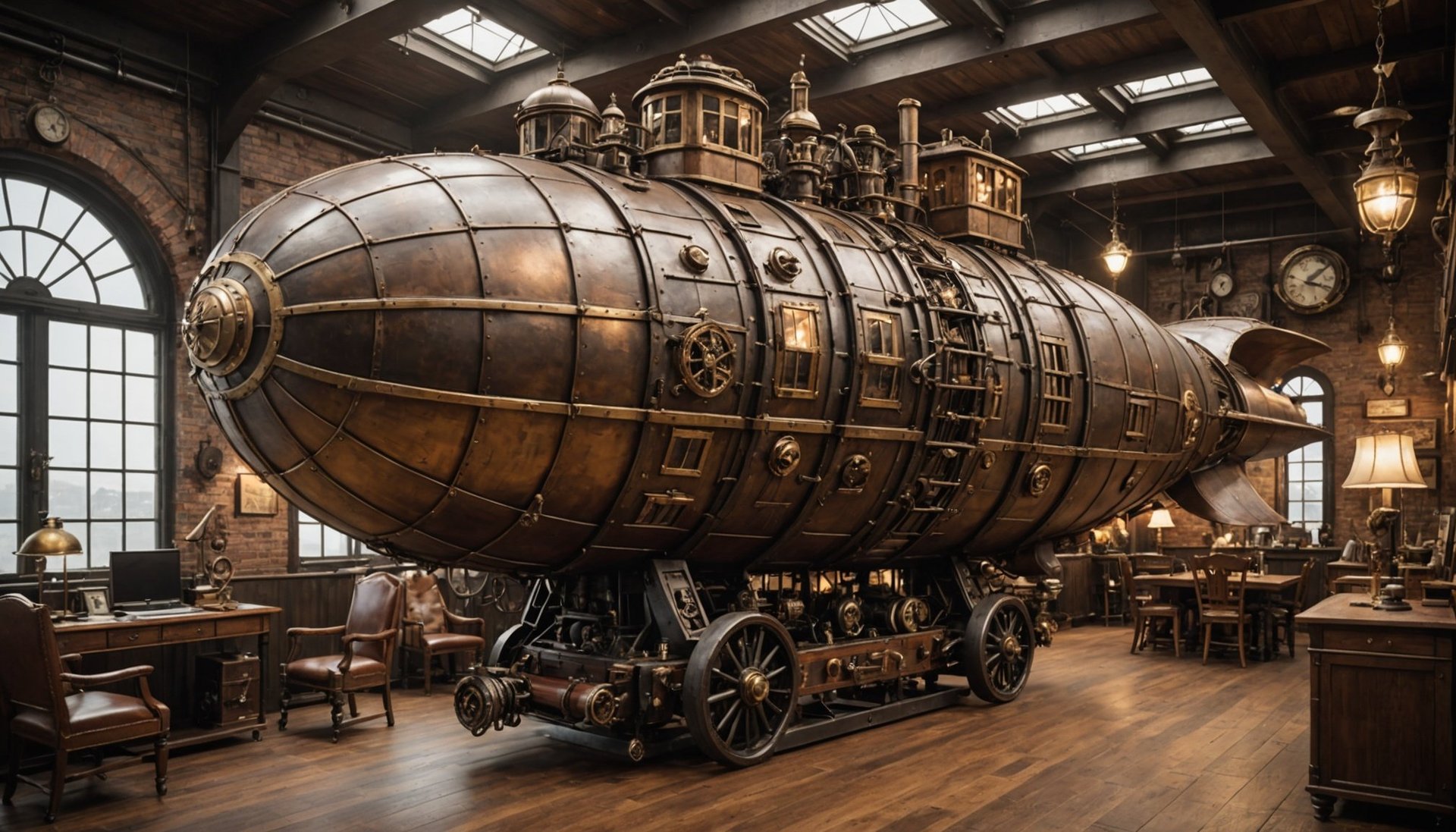 Enhance your space with stylish steampunk airship decor ideas ...
